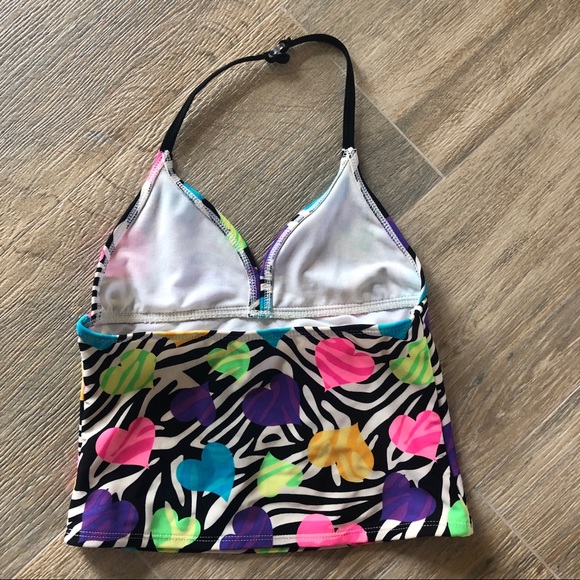 Swim | Tankini Zebra Heart Girls Swimsuit | Poshmark